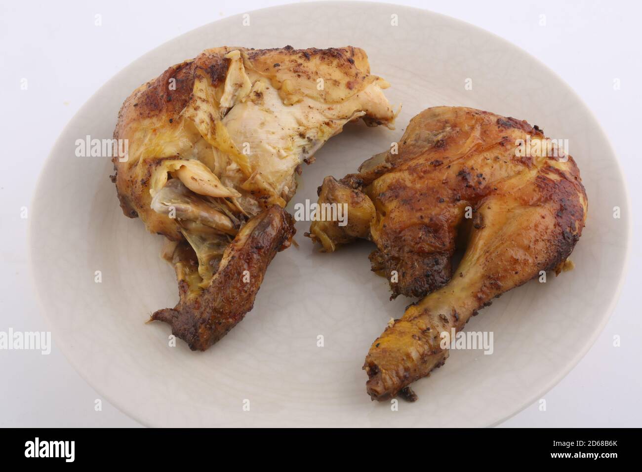 roast chicken already cooked as keto diet Stock Photo - Alamy