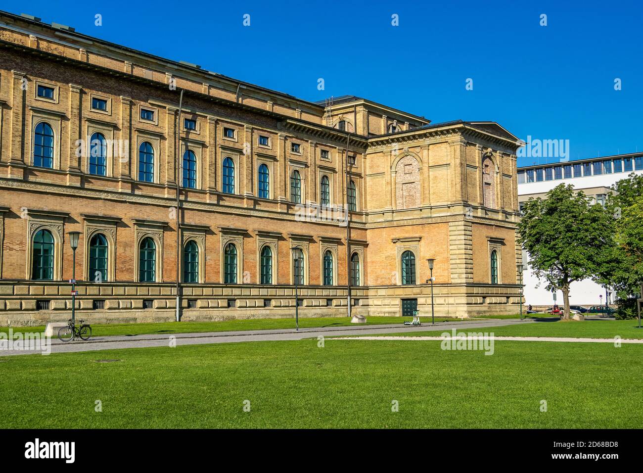View of the historic palace and museum Alte Pinakothek in Munich in ...