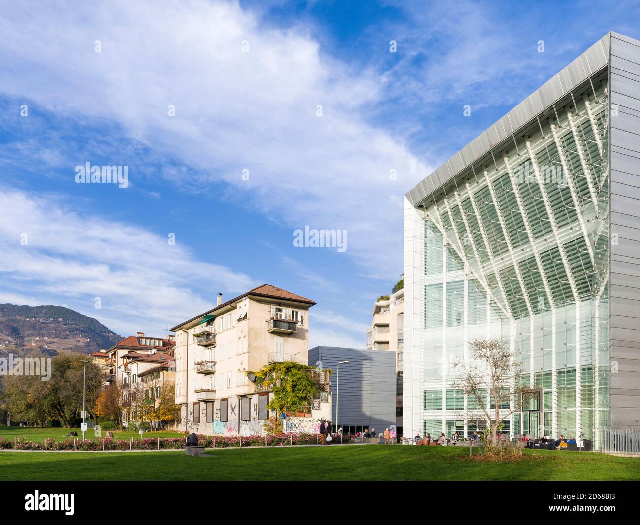 Museion, the museum of contemporary art, an architectural icon of Bozen ...