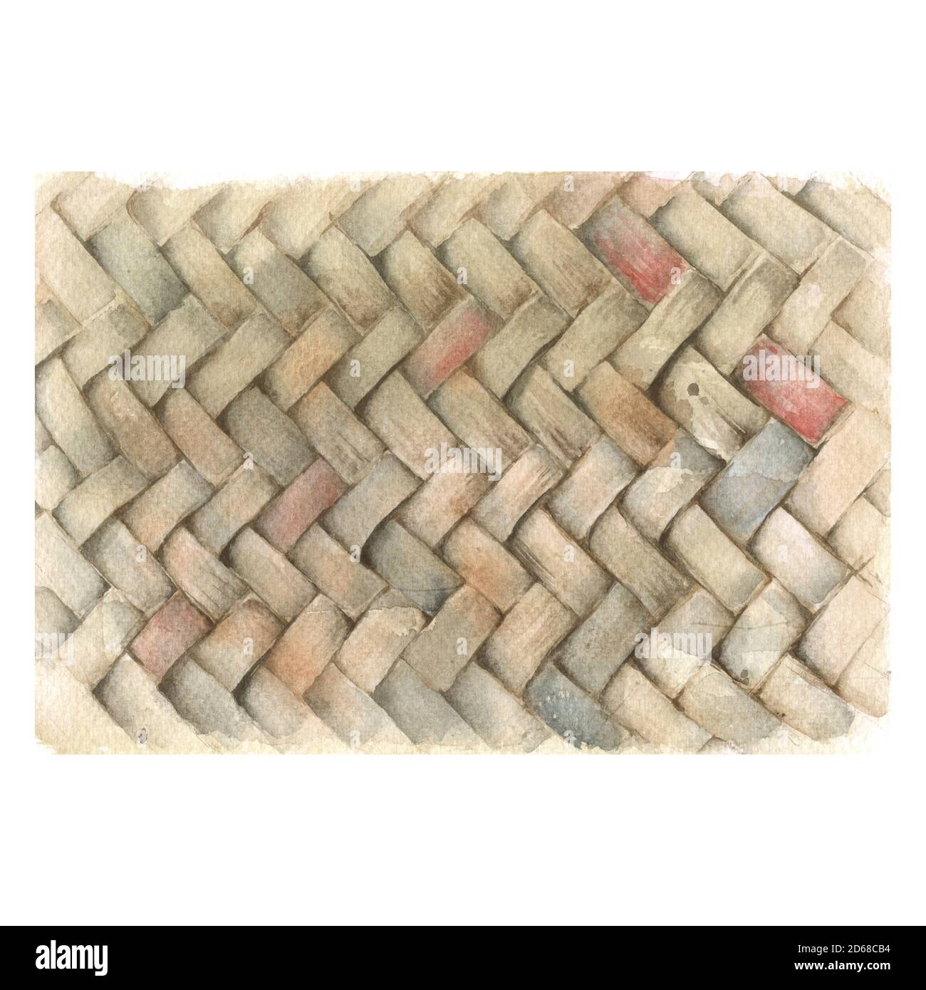 Wicker basket texture. Isolated on a white background Stock Photo - Alamy