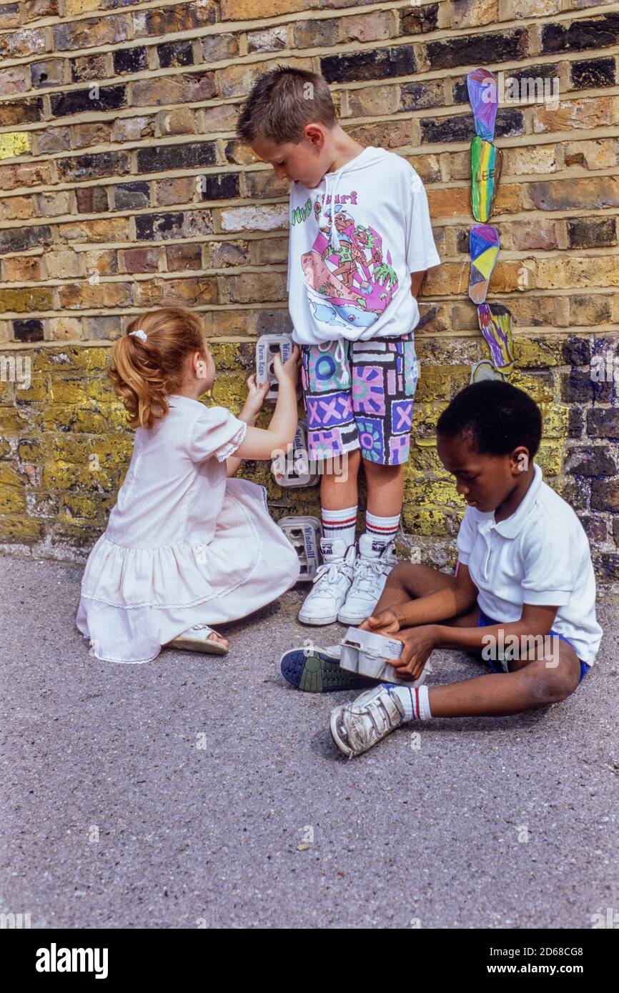 The playground at Beckford Primary School in London NW6 being used as ...