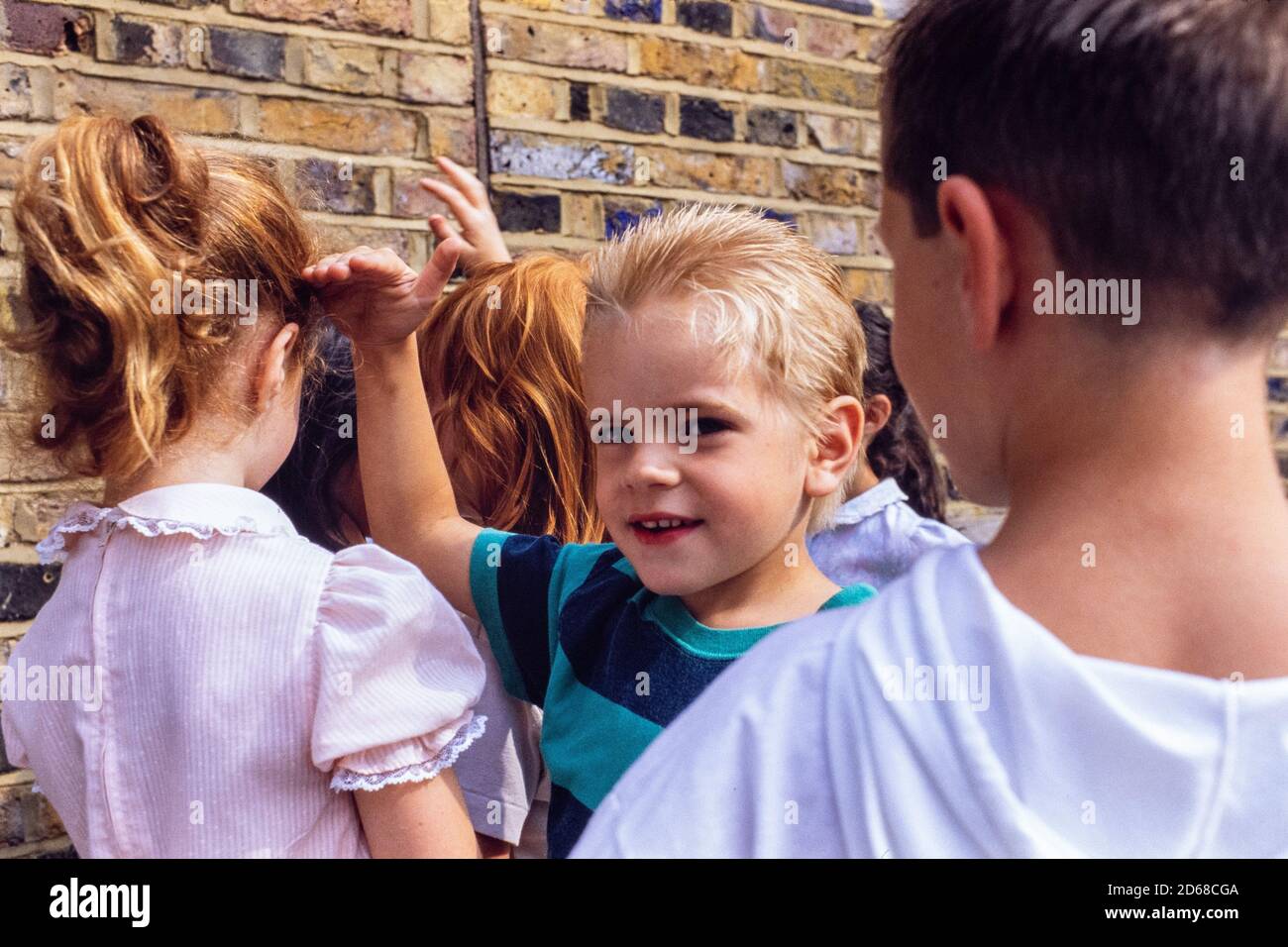 The playground at Beckford Primary School in London NW6 being used as ...