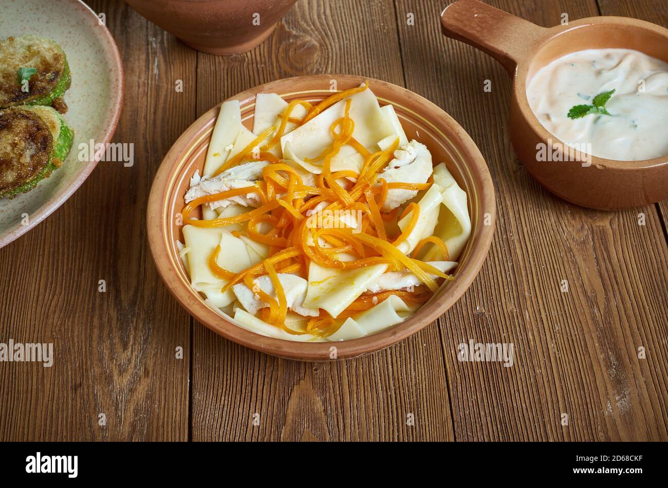 Kulchetaj - Kyrgyz noodles with meat and vegetables. Analogue of ...