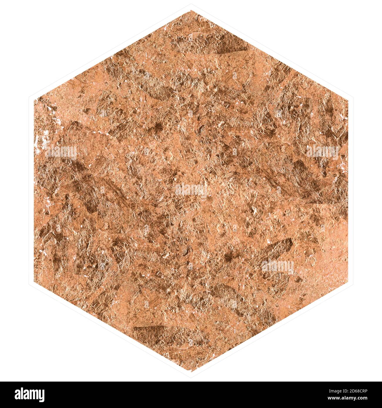 Hexagon-shaped texture. Isolated on a white background Stock Photo - Alamy