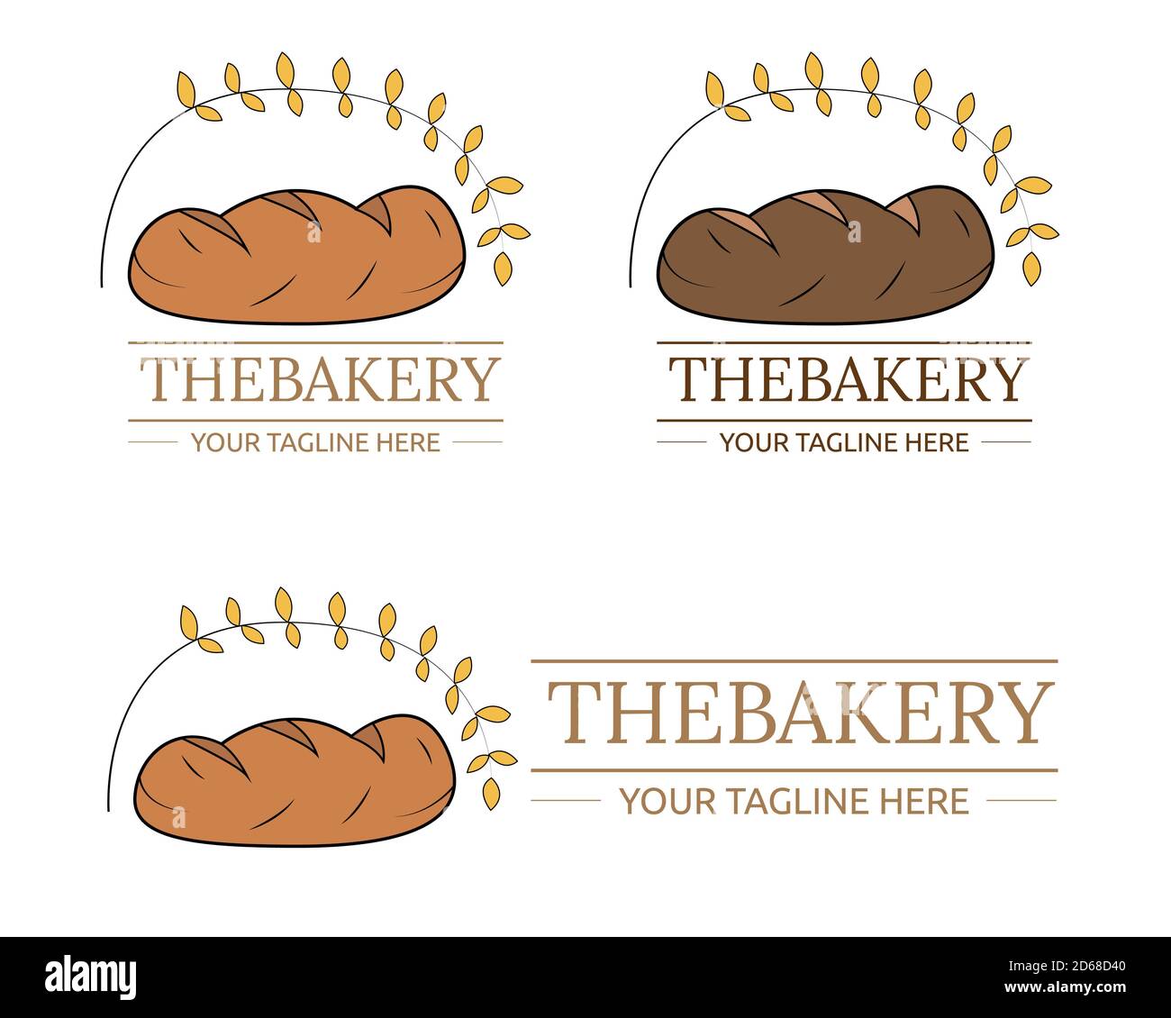 Illustration vector design of bread logo template for business or ...