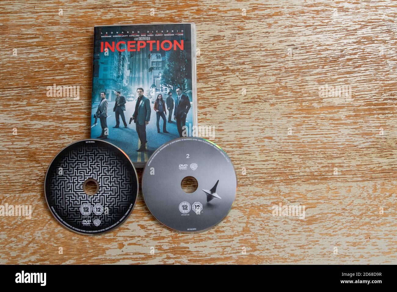 The double DVD edition of Christopher Nolan's Inception Stock Photo - Alamy