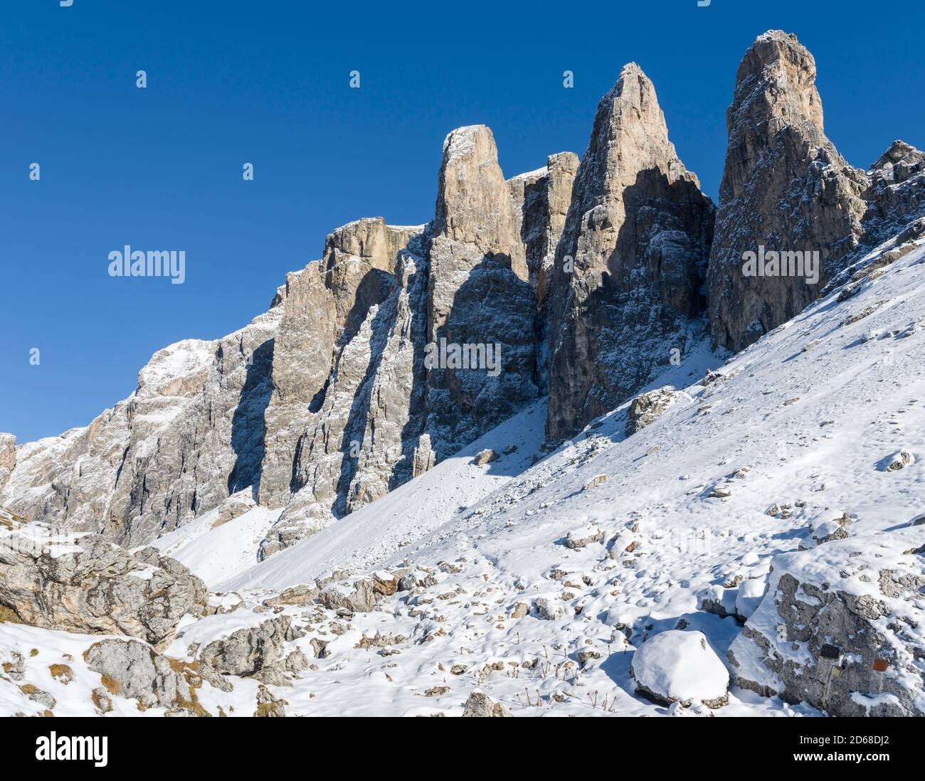Sella Towers - Torri del Sella in the Sella mountain range in South ...