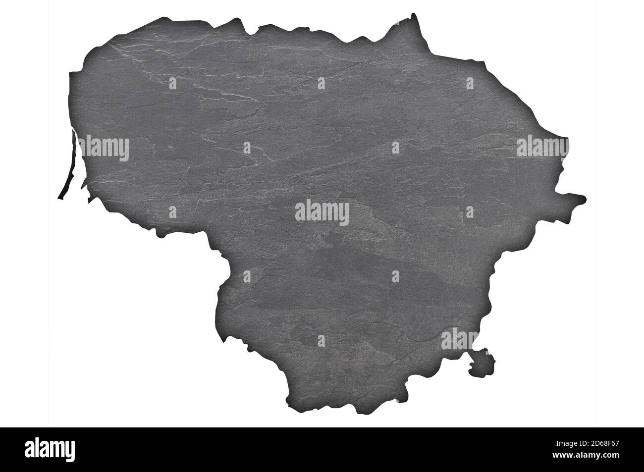 Map of Lithuania on dark slate Stock Photo - Alamy