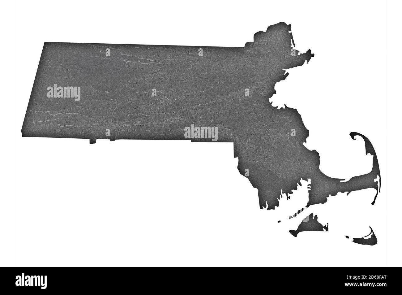 Massachusetts on usa map Cut Out Stock Images & Pictures - Alamy