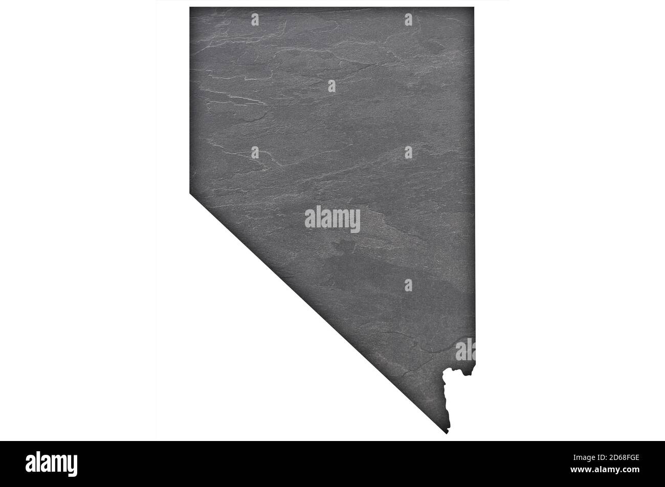 Map of Nevada on dark slate Stock Photo - Alamy