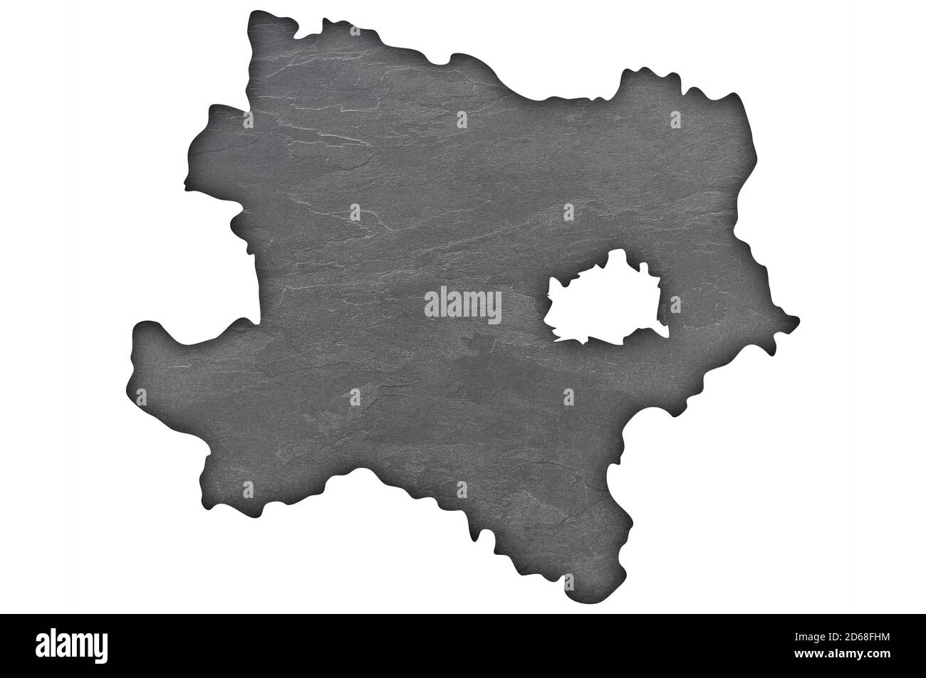 Map of Lower Austria on dark slate Stock Photo - Alamy