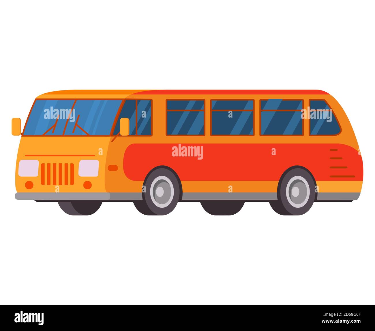 Vintage bus cartoon hi-res stock photography and images - Alamy