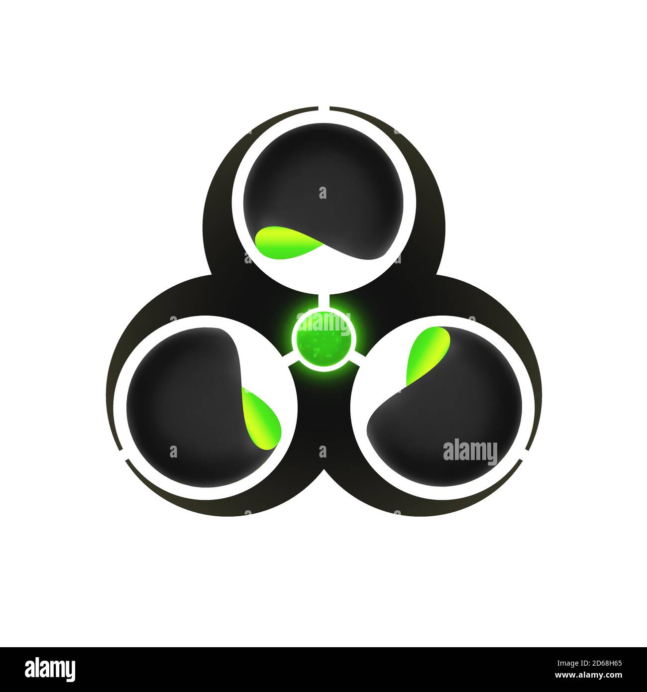 Biohazard research logo template Stock Vector Image & Art - Alamy