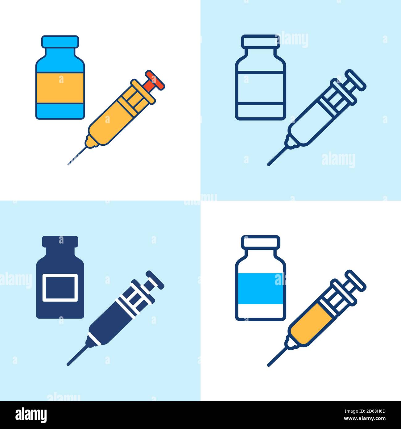 Syringe medical ampoule in Stock Vector Images - Alamy