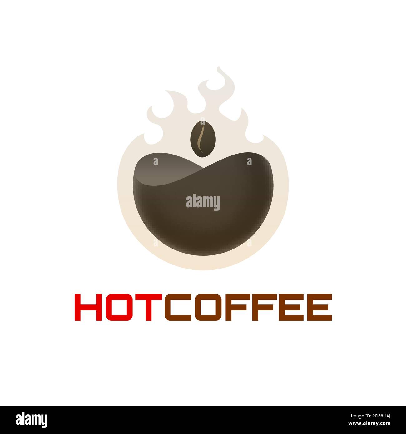 Hot coffee logo template Stock Vector Image & Art - Alamy
