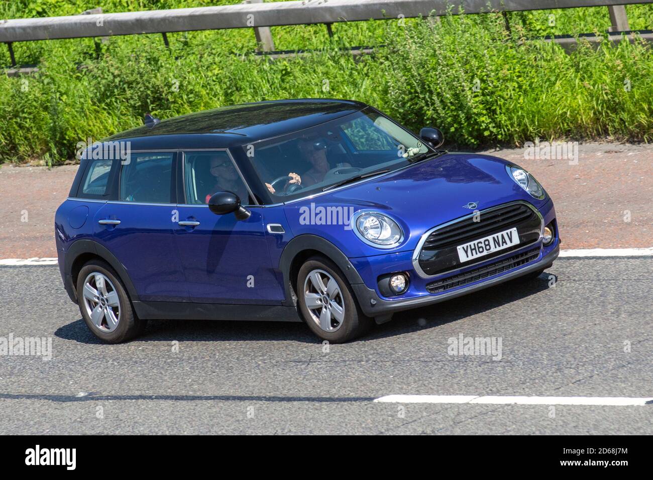 2019 blue Mini Clubman Cooper Classic AU; Vehicular traffic, moving ...
