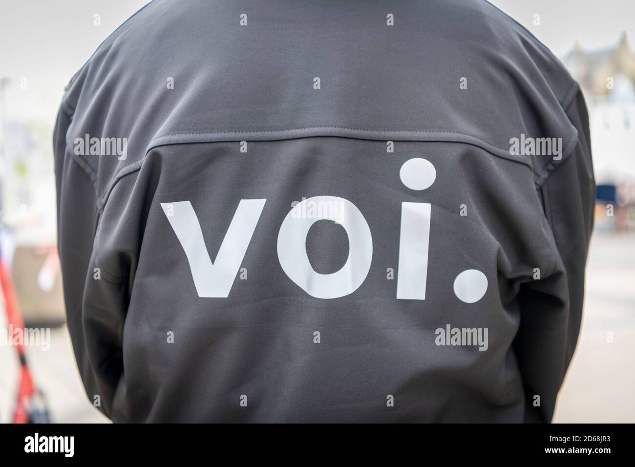 Cambridge, UK. 15th Oct, 2020. Voi shared electric scooters launch a ...