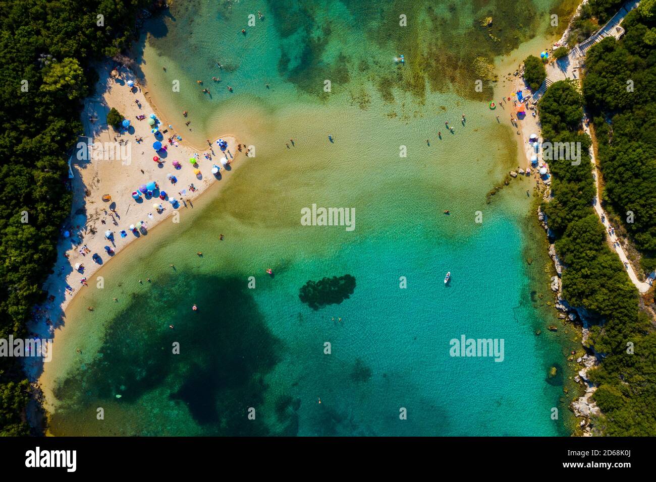 The beautiful Bella Vraka beach, in Greece from above Stock Photo - Alamy