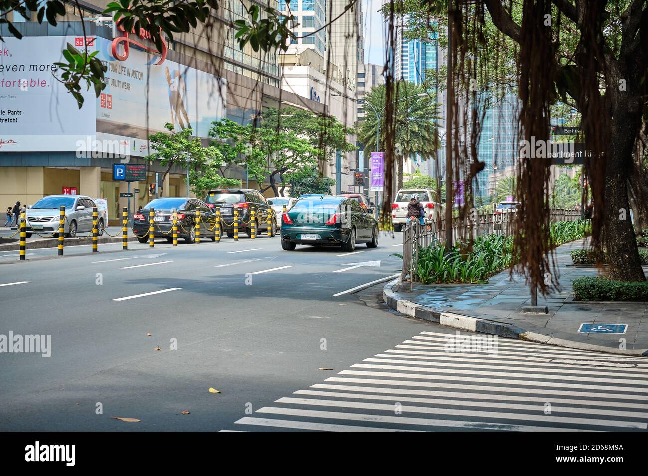 Manila, Philippines - Feb 02, 2020: streets of Makati city during ...