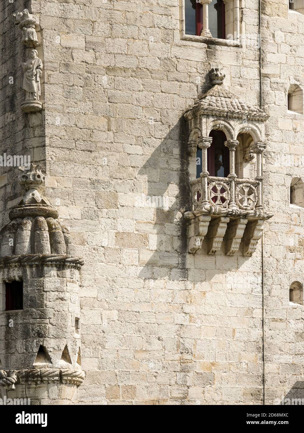 Torre de Belem tower, part of the UNESCO world heritage, at the river ...
