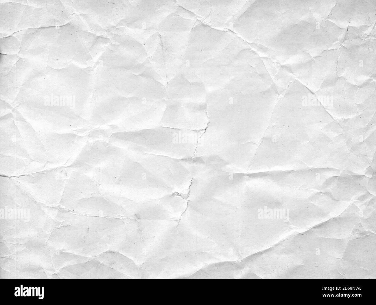 Old wrinkled white paper sheet background Stock Photo - Alamy