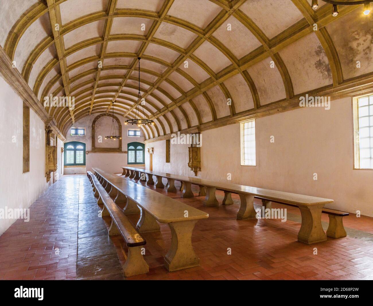 Dining hall or refectory, Refeitorio. Convent of Christ, Convento de ...