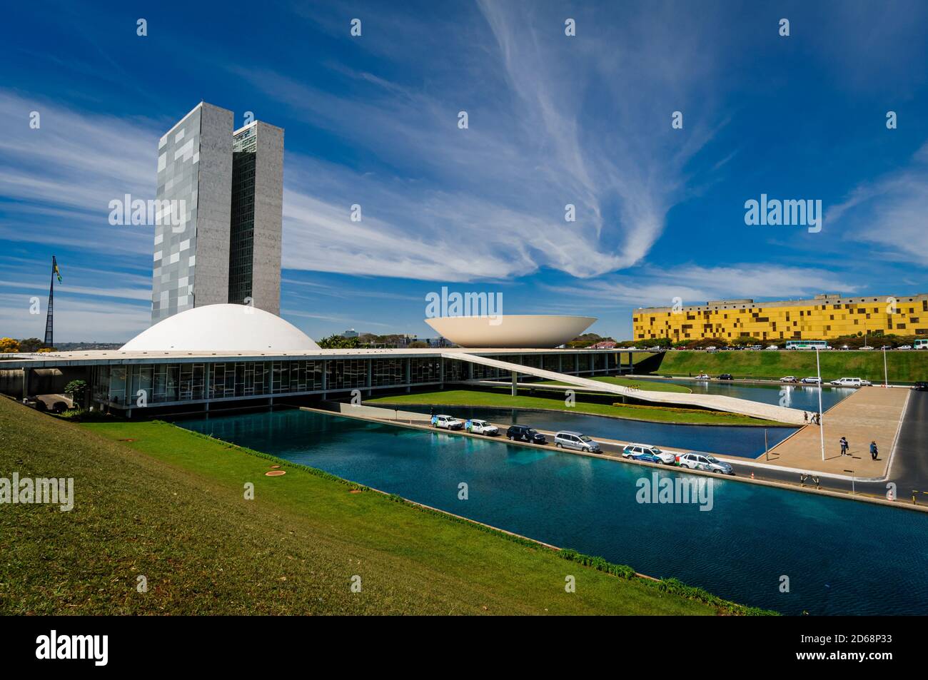 Brasilia brazil oscar niemeyer national congress brazilian parliament ...
