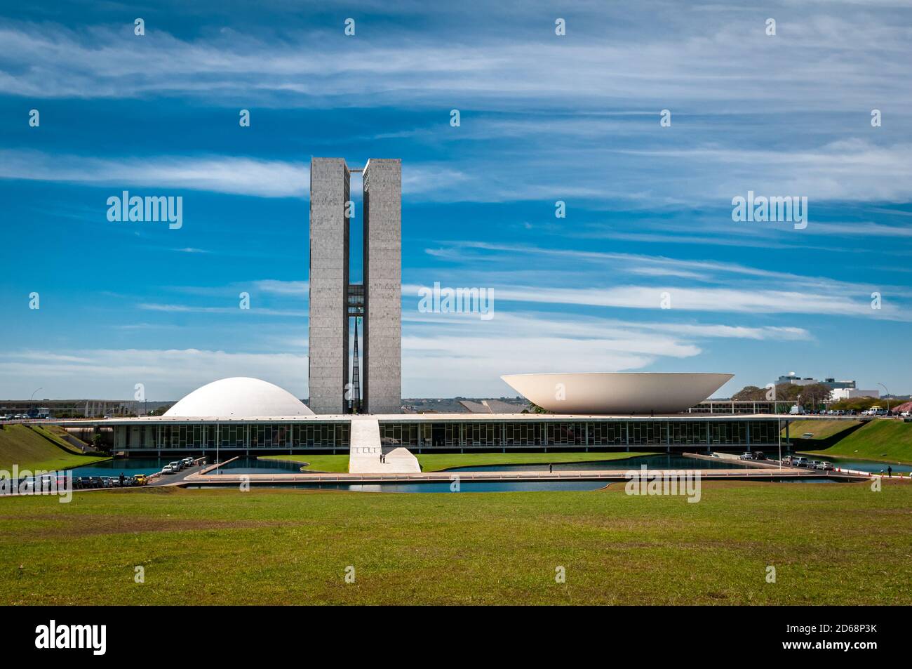Brasilia brazil oscar niemeyer national congress brazilian parliament ...