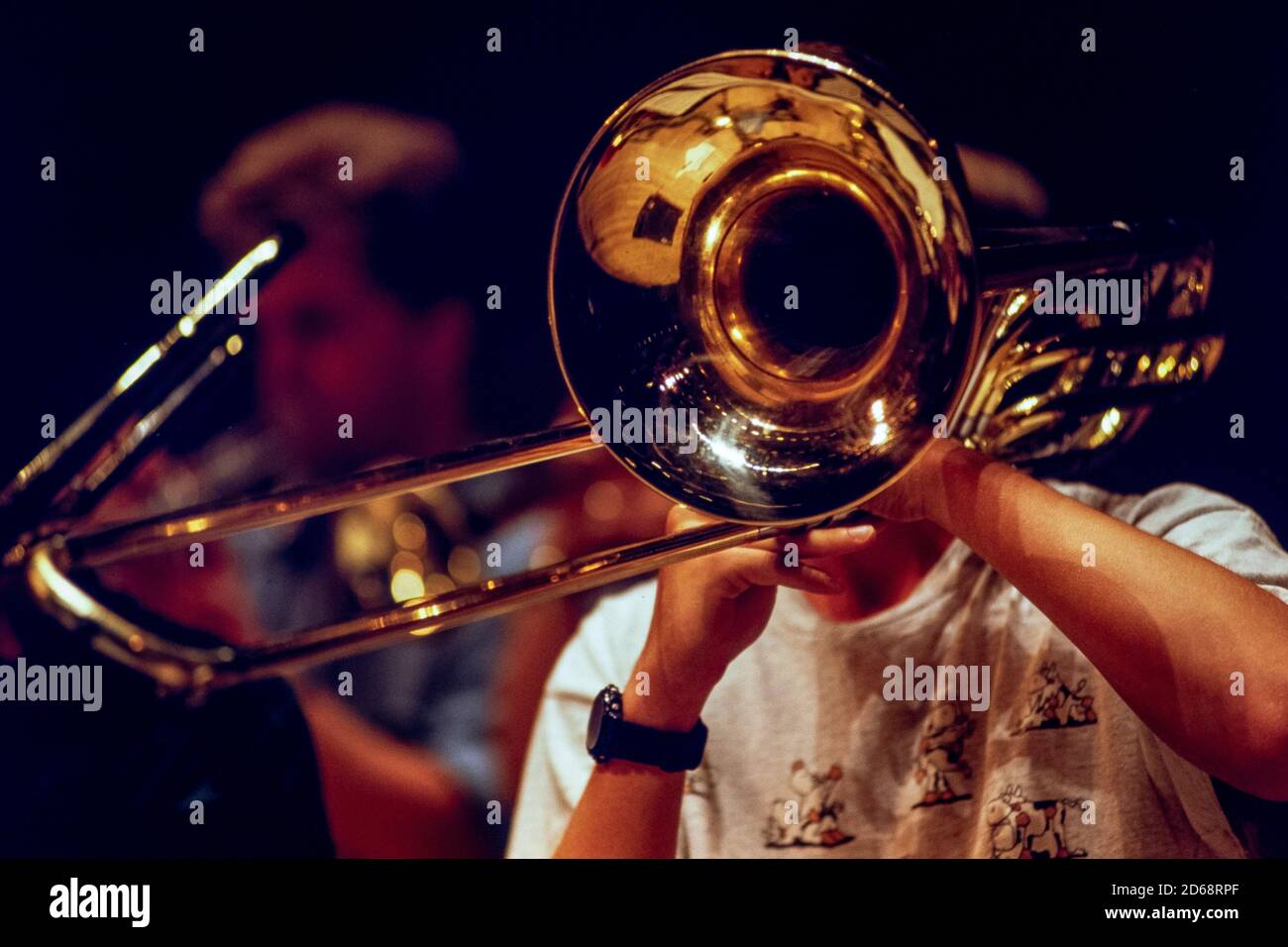 Trombone player performing during the National Festival of Music for ...