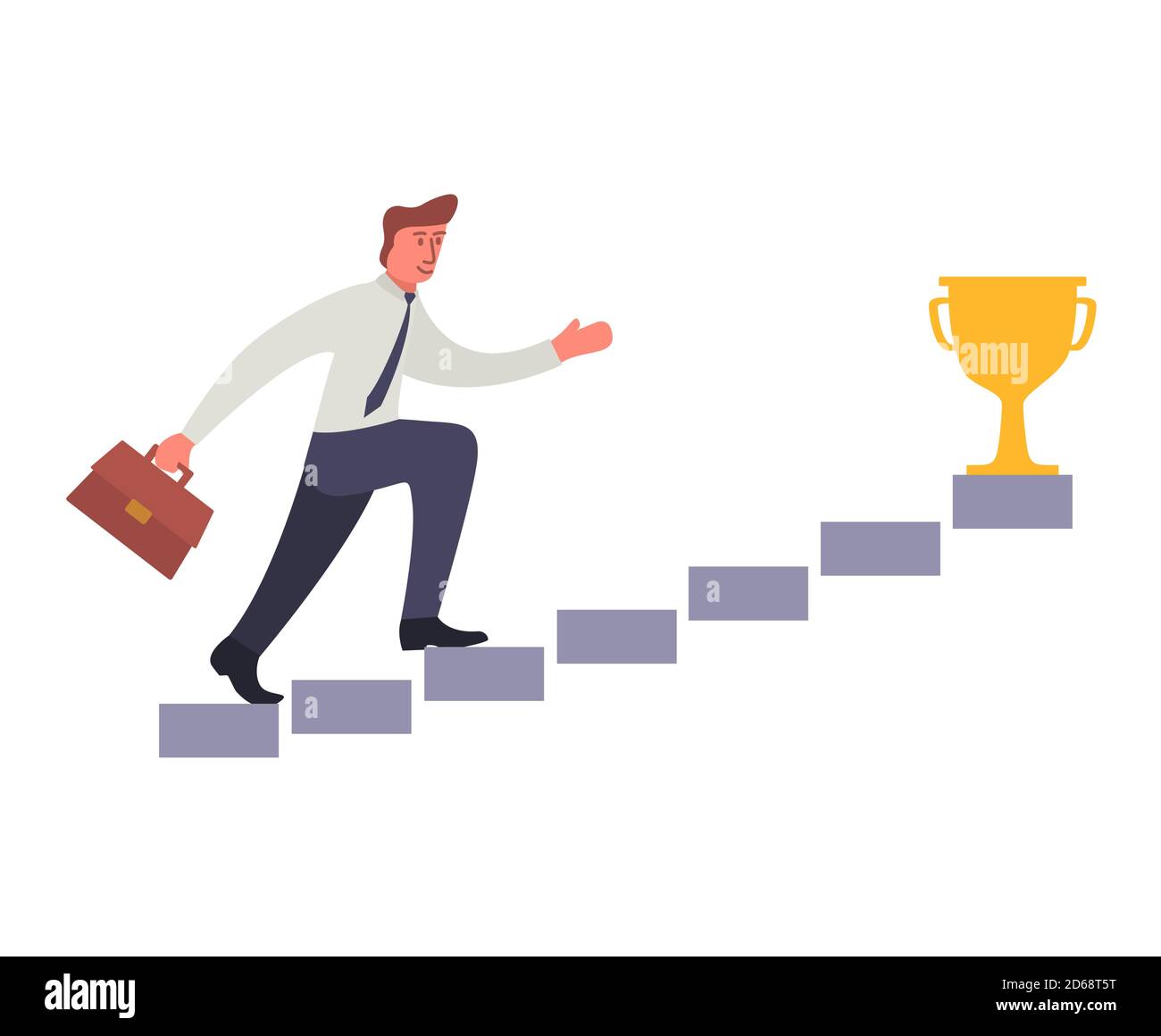 Male man running up stairs Stock Vector Images - Alamy
