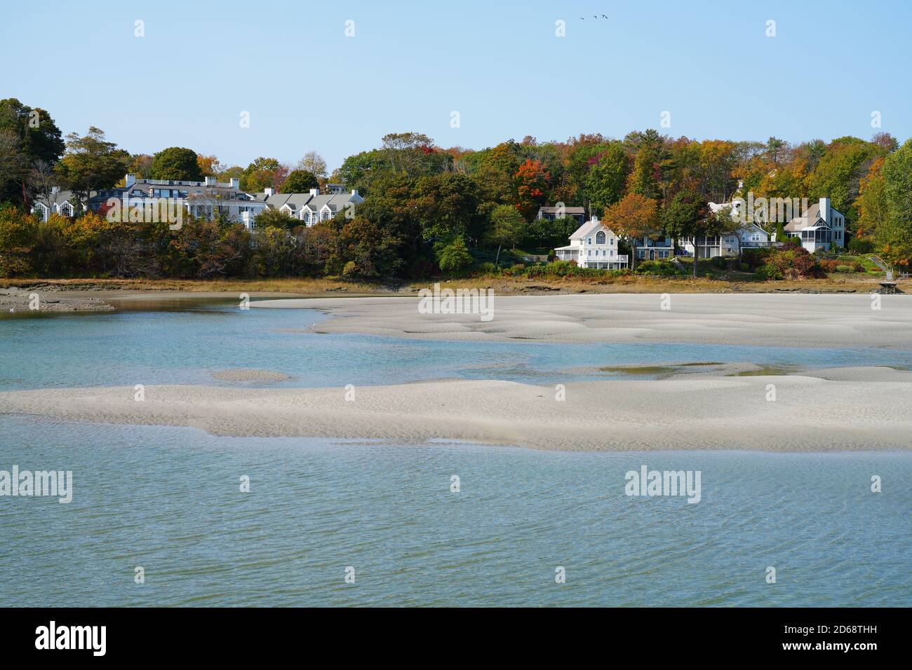 OGUNQUIT, ME -10 OCT 2020- View of Ogunquit Beach, Maine, a resort town ...