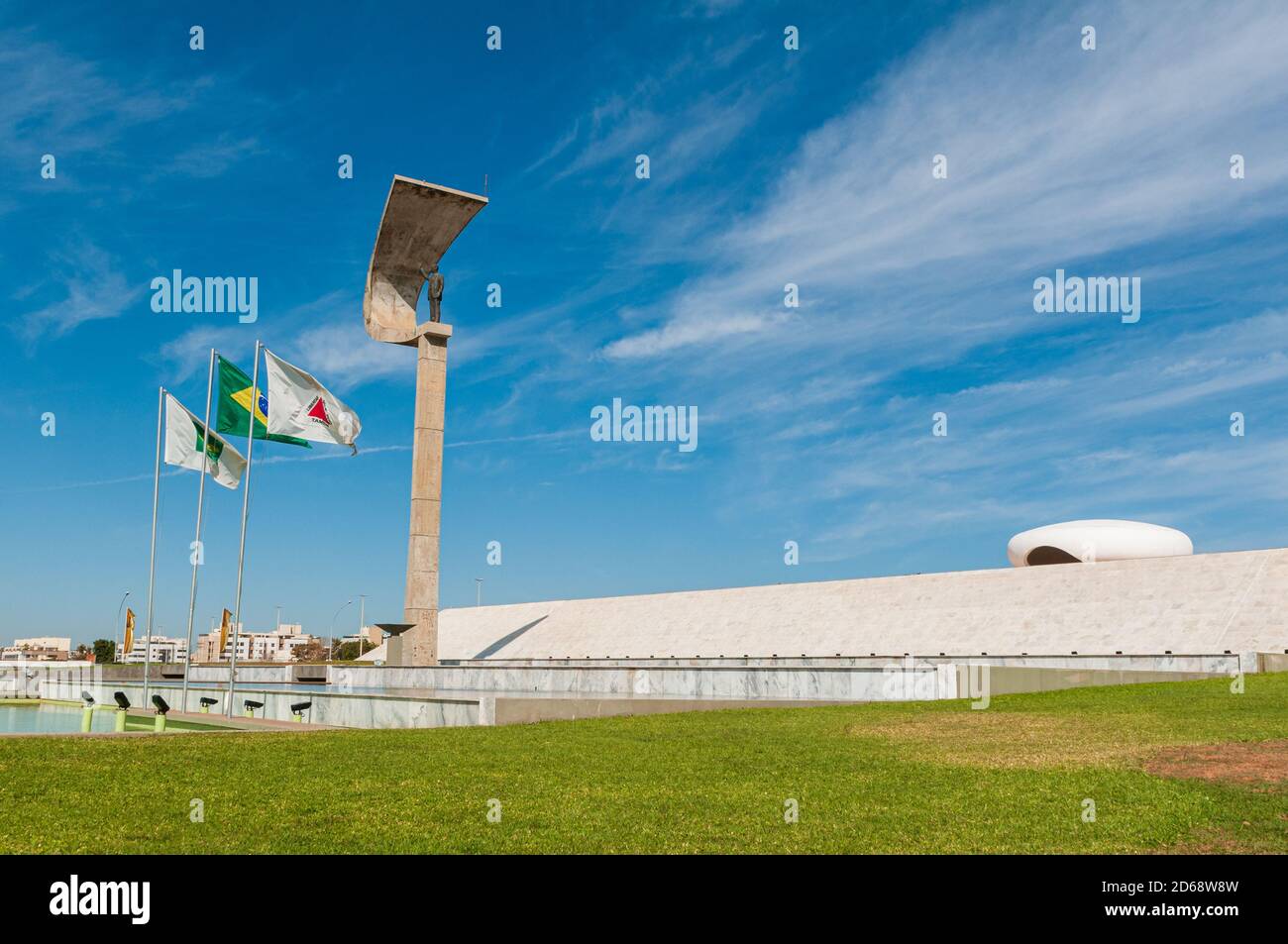 Statue of President Juscelino Kubitschek at the JK Memorial, erected in ...