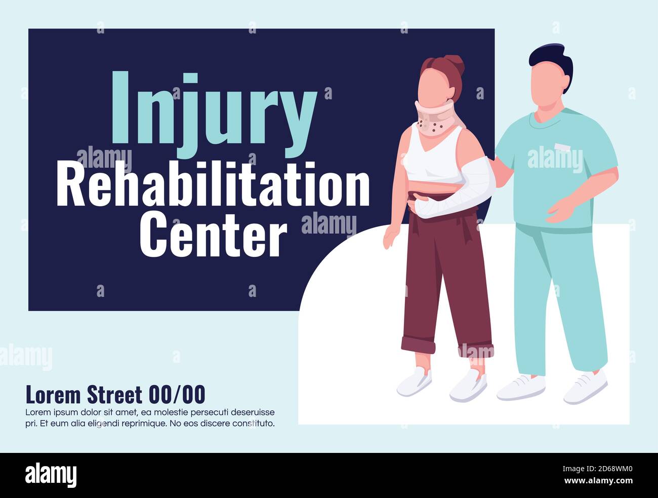 Injury rehabilitation center banner Stock Vector Image & Art - Alamy