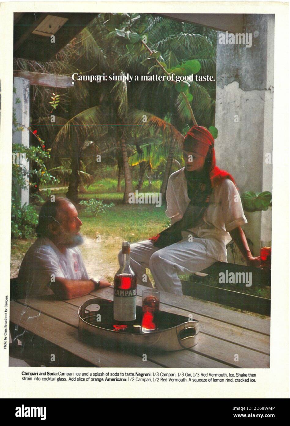 Campari advert hi-res stock photography and images - Alamy