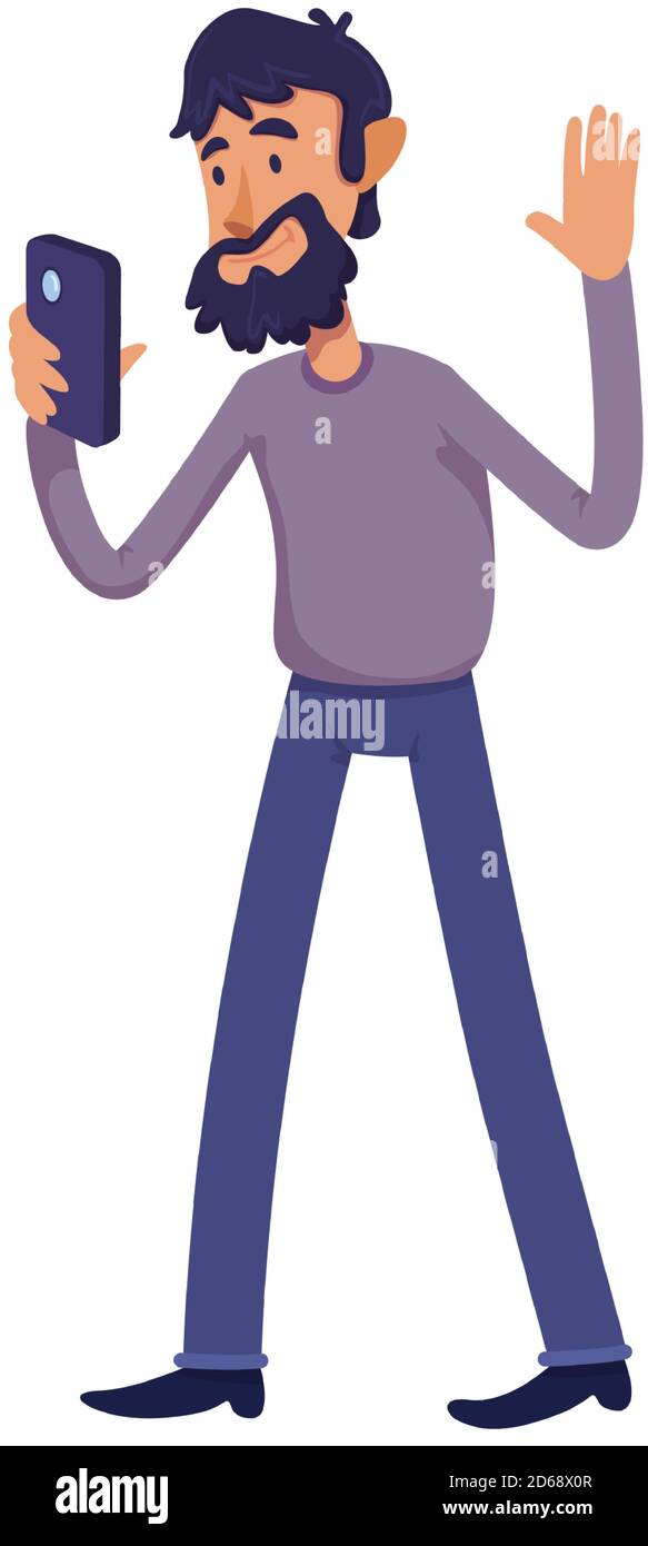 Taking video mobile man Cut Out Stock Images & Pictures - Alamy