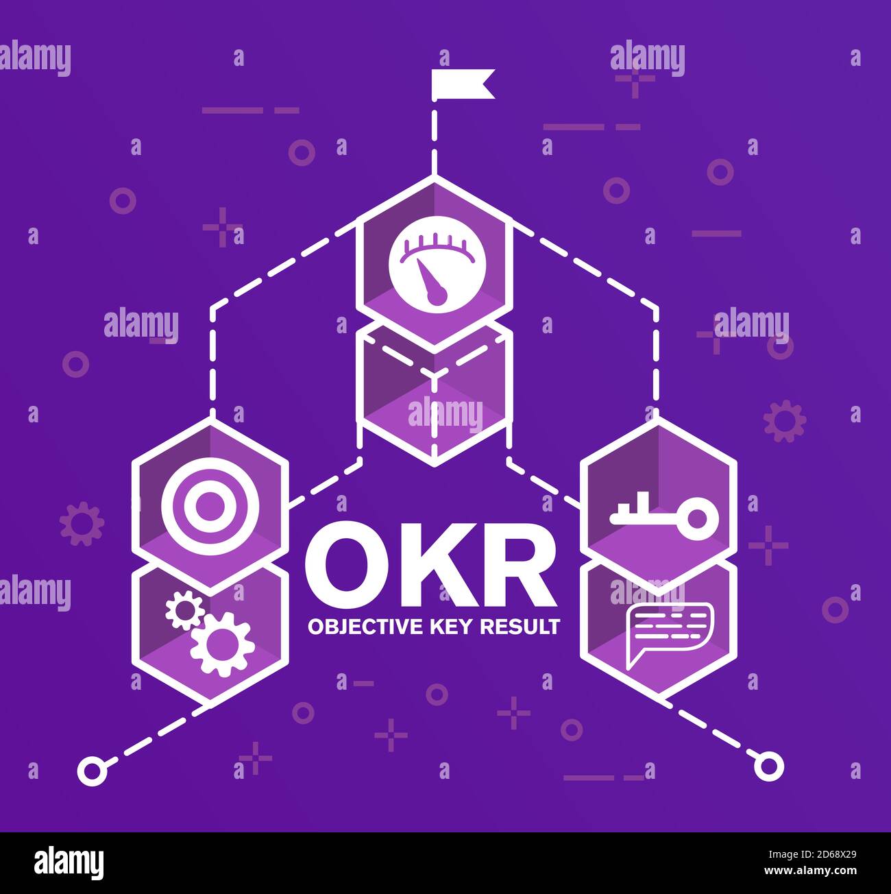 OKR Objectives and key results . Design of logo for the website.Key ...