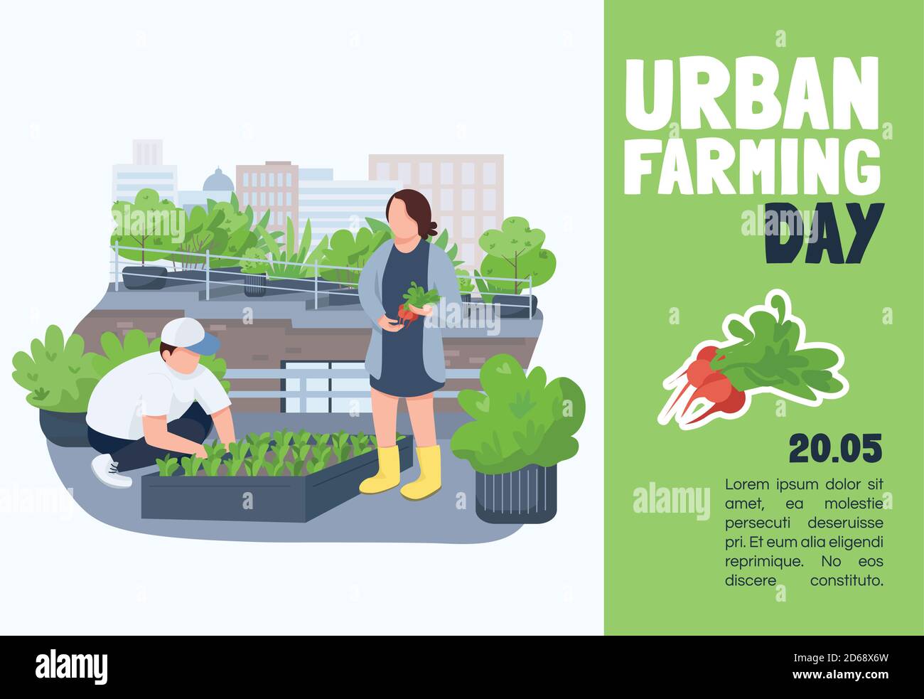 Urban farming day banner Stock Vector Image & Art - Alamy