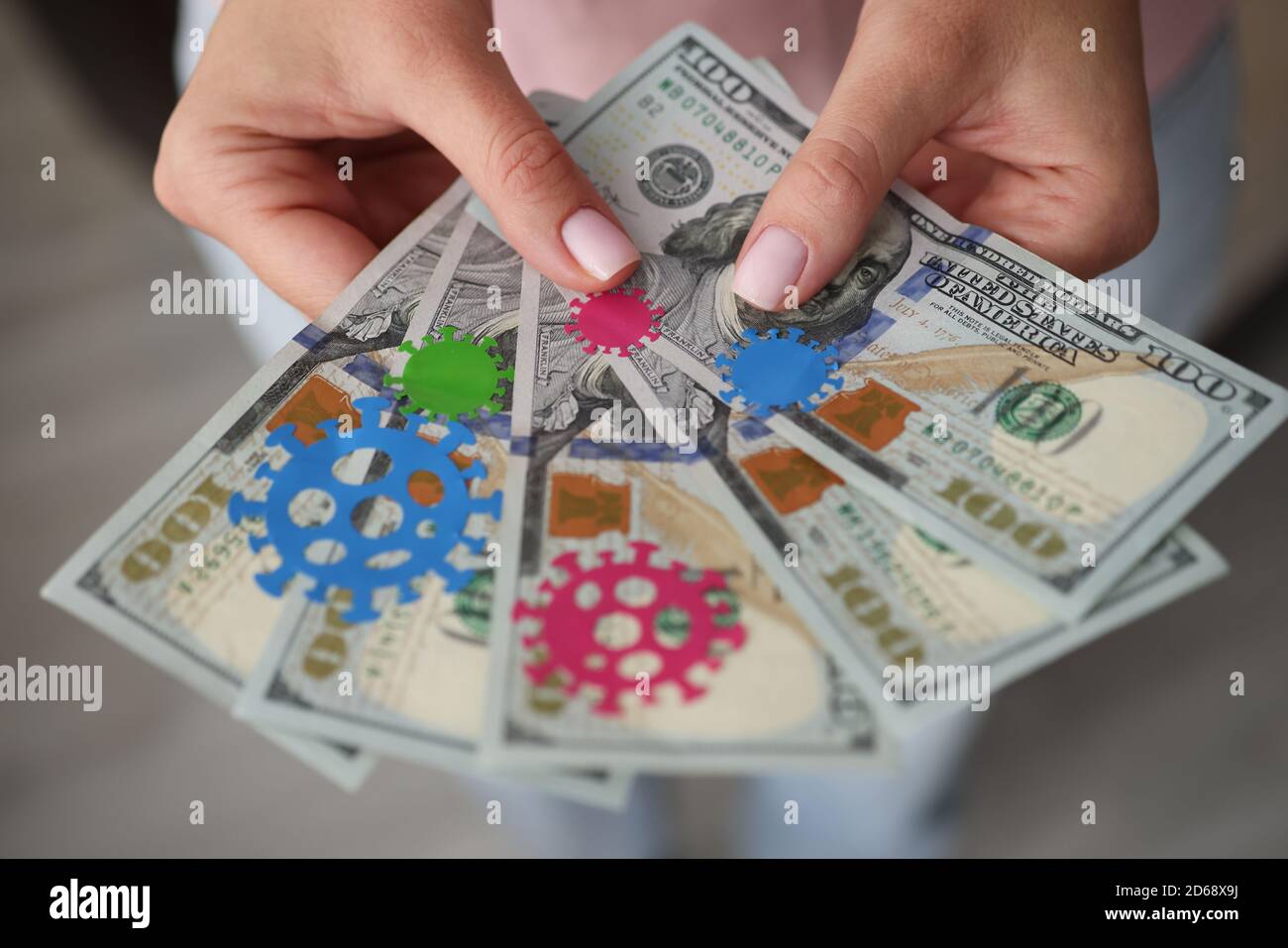 Spread germs with person hi-res stock photography and images - Alamy