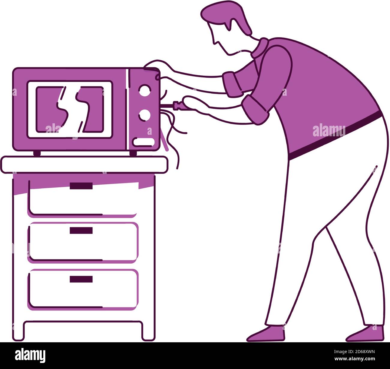 Guy fixing Stock Vector Images - Alamy