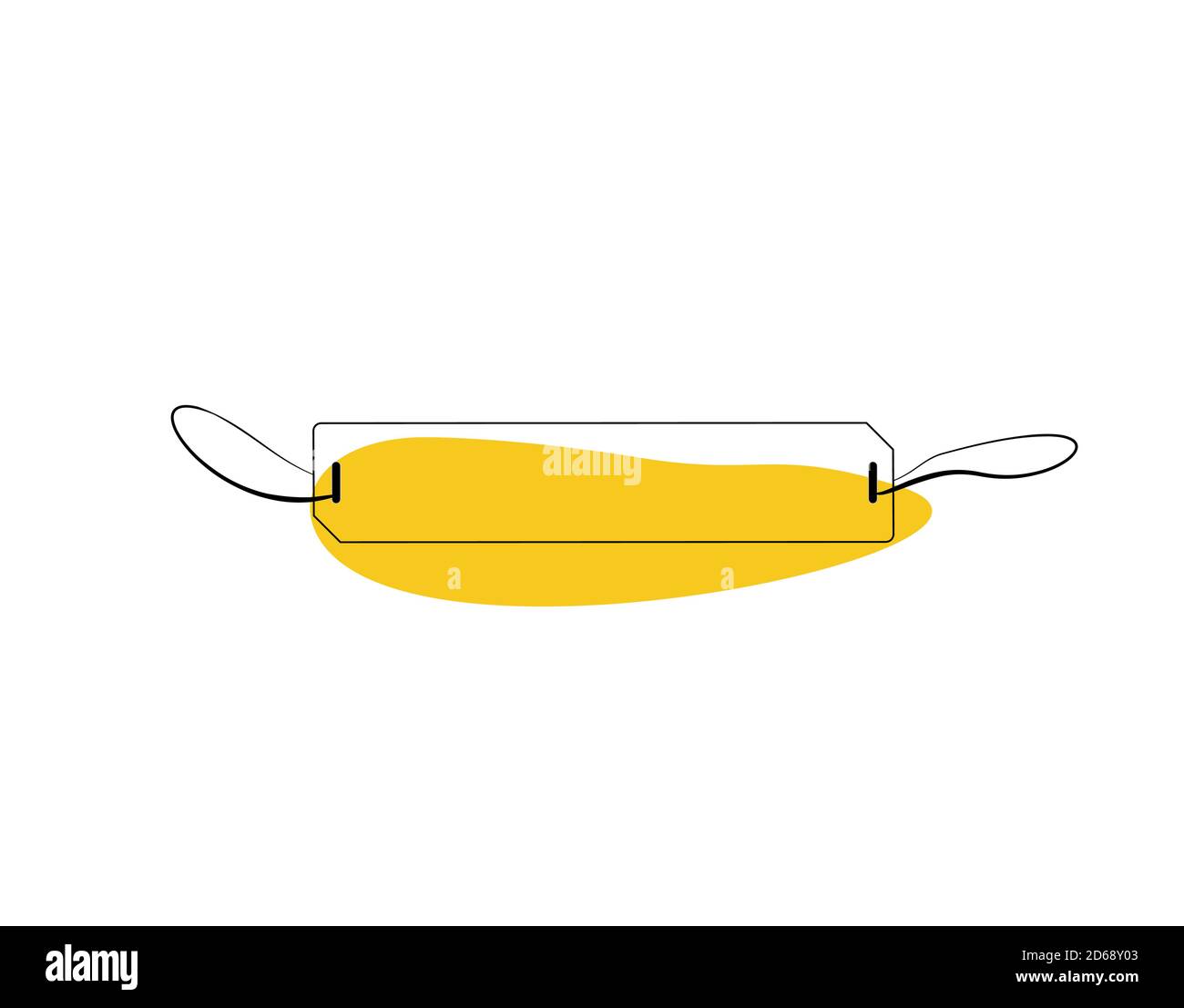 Label Flat Icon on white background in vector illustration Stock Vector ...