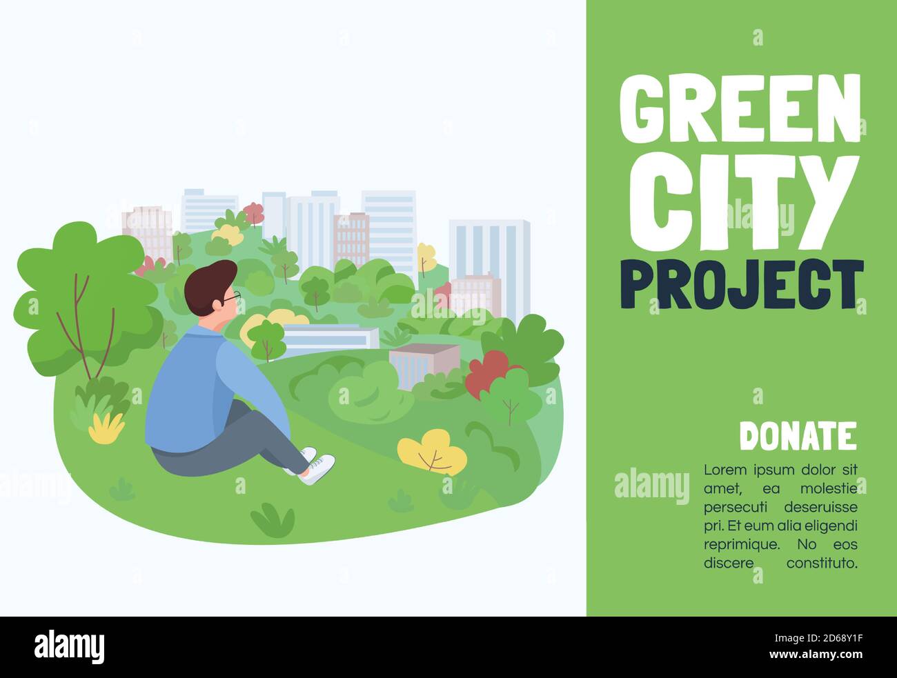 Green city project banner Stock Vector Image & Art - Alamy