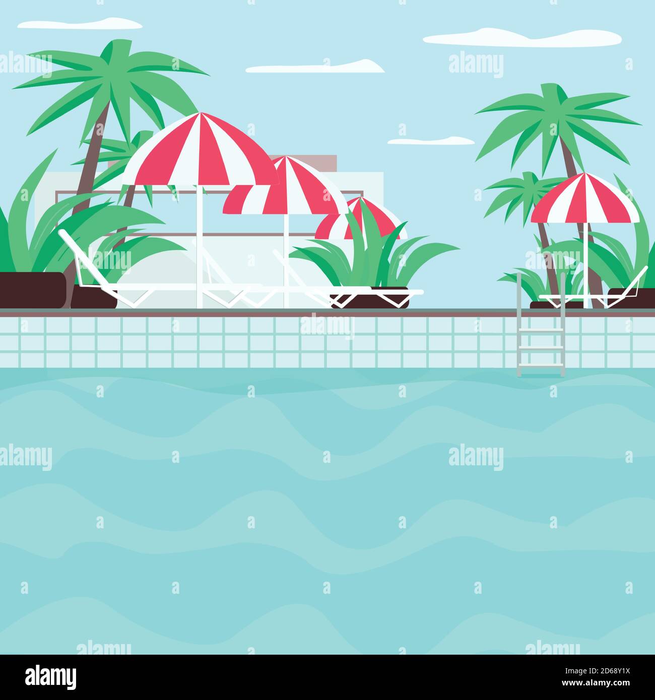 Resort flat vector illustration Stock Vector Image & Art - Alamy