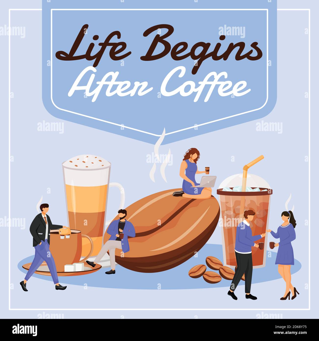 Work begins Stock Vector Images - Alamy