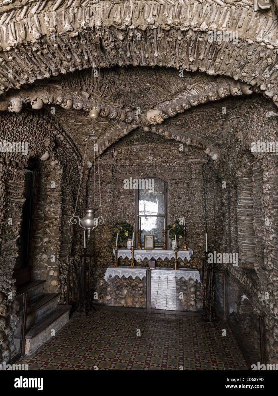The Bone Chapel in Campo Maior in the Alentejo. Europe, Southern Europe ...