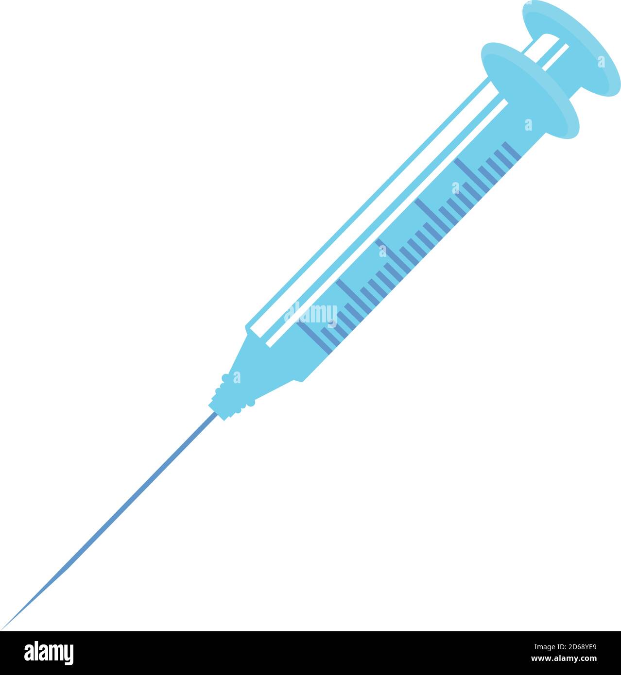 medical syringe medicine treatment equipment vector illustration ...