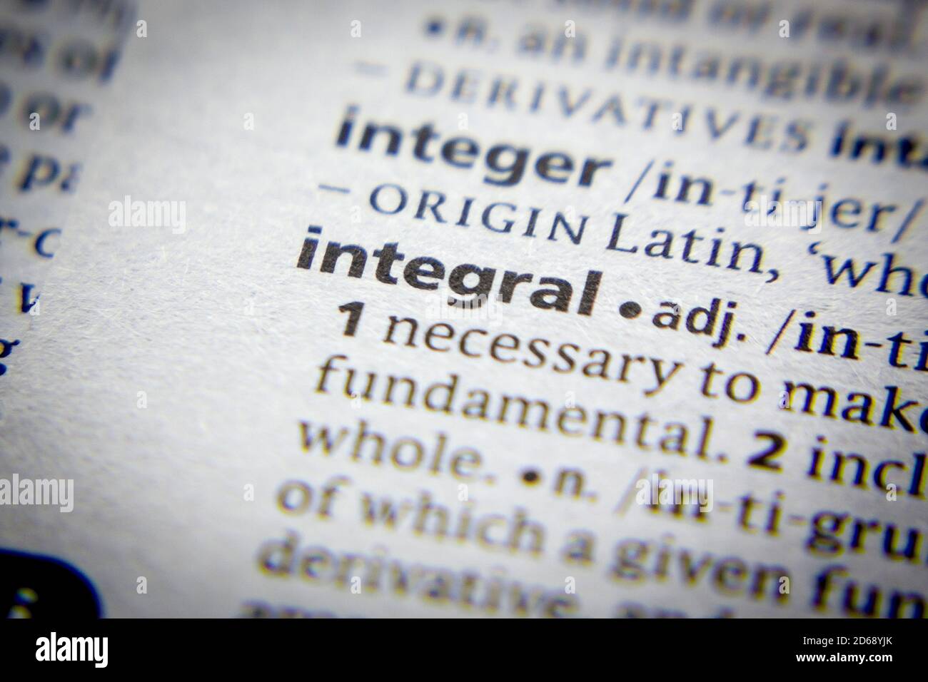 Integral definition hi-res stock photography and images - Alamy