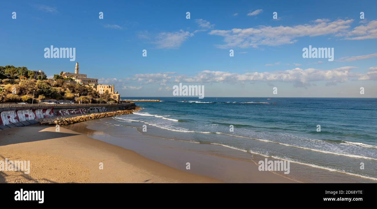 Tel Aviv Yafo, Gush Dan / Israel - 2017/10/11: Panoramic view of Old ...