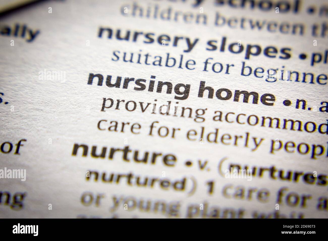 Definition word home in dictionary hi-res stock photography and images ...
