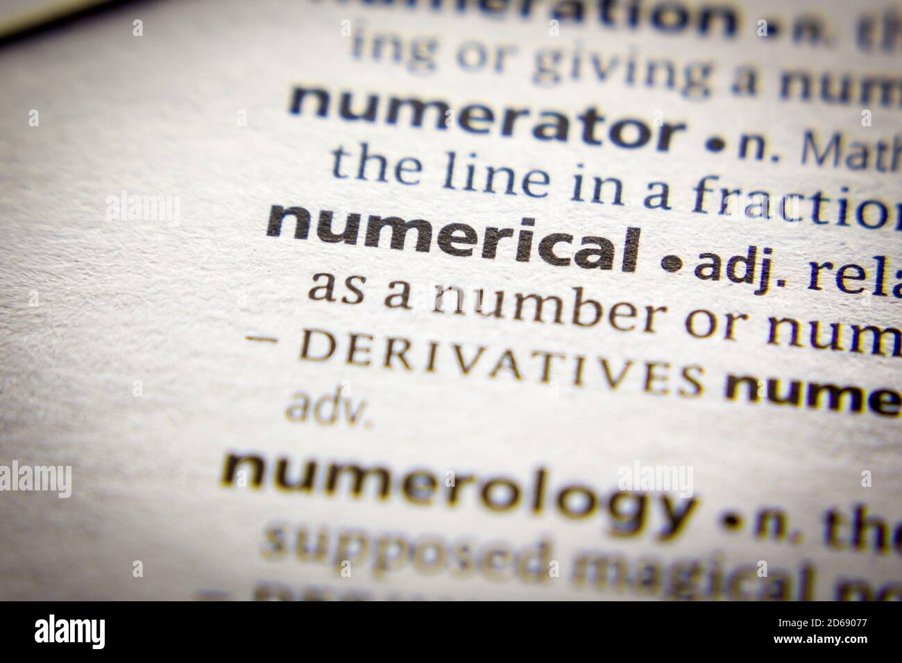 Numerical word hi-res stock photography and images - Alamy