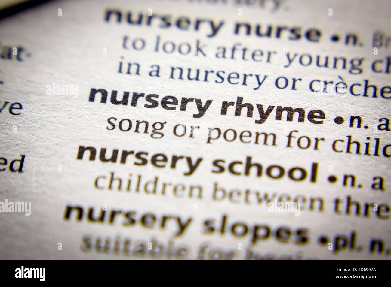 Rhyme dictionary hi-res stock photography and images - Alamy